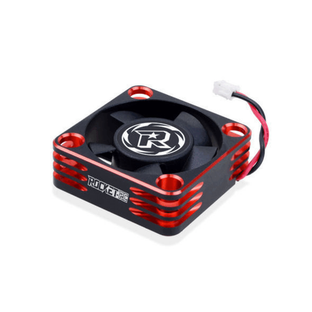 ROCKET RC - 30x30x10mm 28000RPM COOLING FAN (BLACK -RED) - Zwartkops RCX